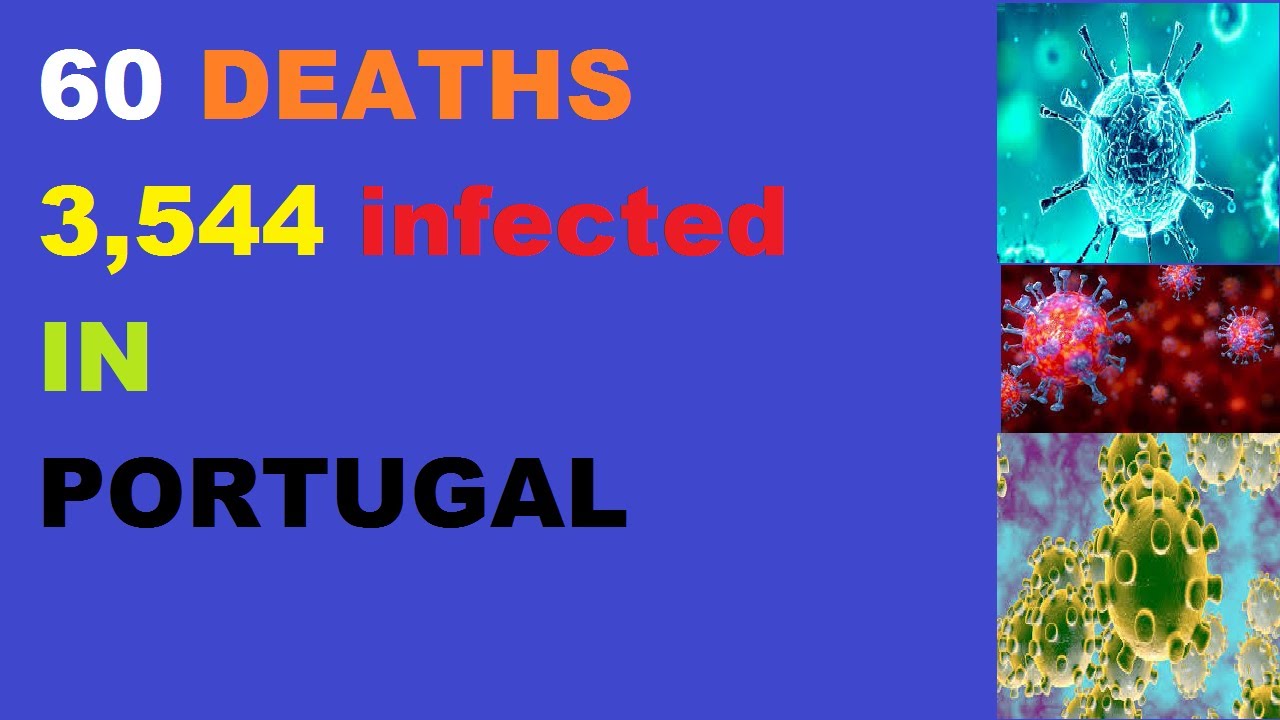 3544 infected in Portugal and 60 deaths !! COVID-19# !!#COVID-19 ...