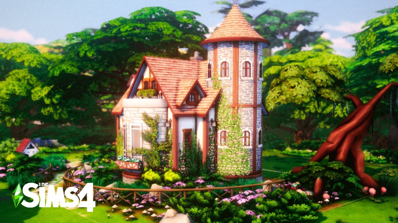 Cozy Tower House | Speed Build | No CC | Ambient Music - YouTube