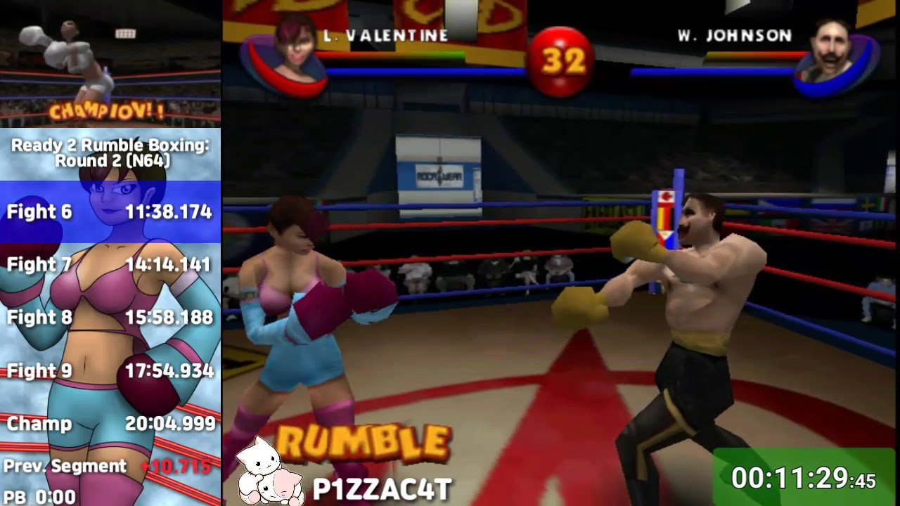 Ready 2 Rumble Boxing: Round 2 (N64) Championship Mode in 19:35 - YouTube