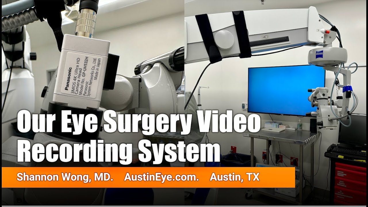Our Operating room microscope camera setup used to record eye surgery ...