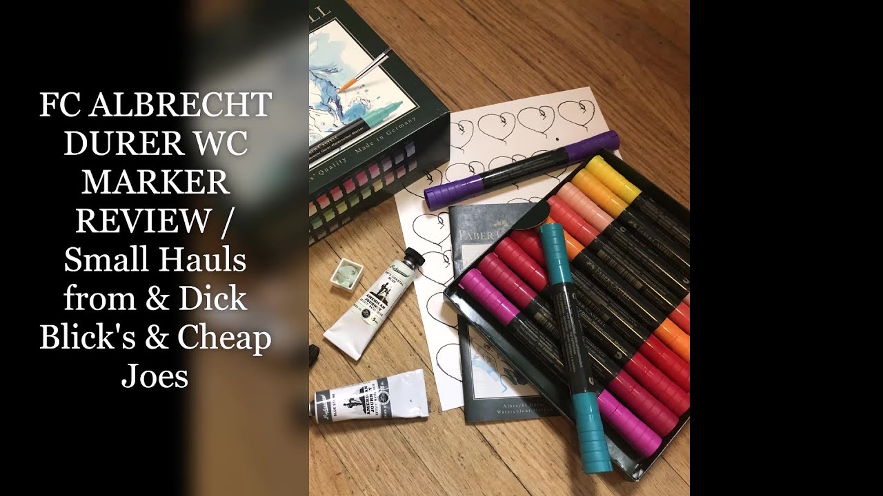 Albrecht Durer WC Marker Product Review / Hauls from Dick Blick & Cheap ...
