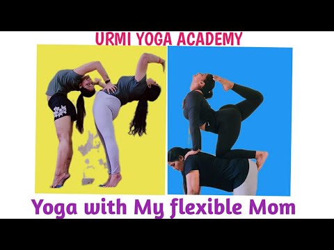 Yoga with my flexible Mom | Acro yoga | #yogawithmom #stayhome # ...
