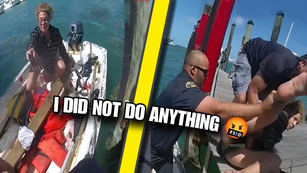 🚨 Police Confront Woman Smoking Near Fuel Pump | Key West Arrest 2025 ...