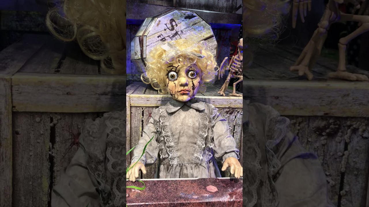 Abandoned Annie Spirit Halloween creepy animatronic Prop 2019 - YouTube