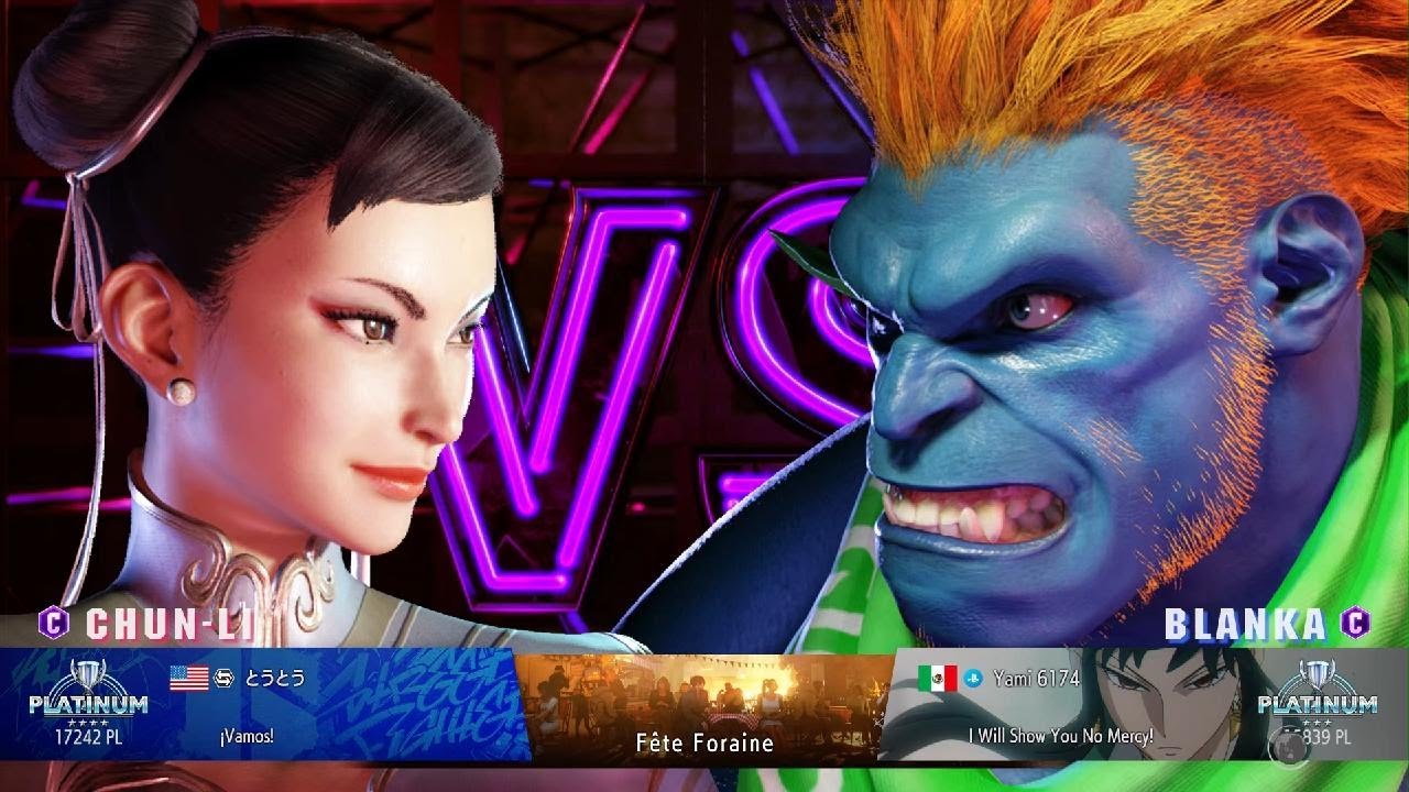 Sf6 Blanka vs Chun li - YouTube
