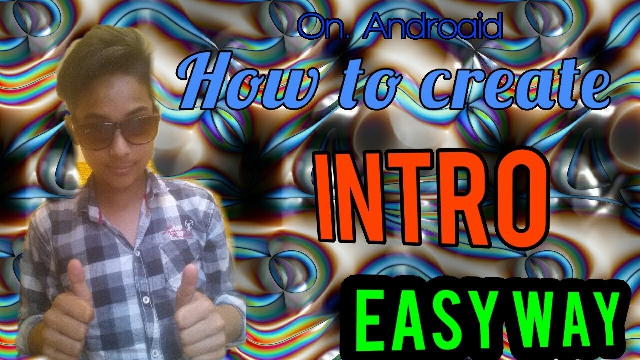 how to create intro - YouTube