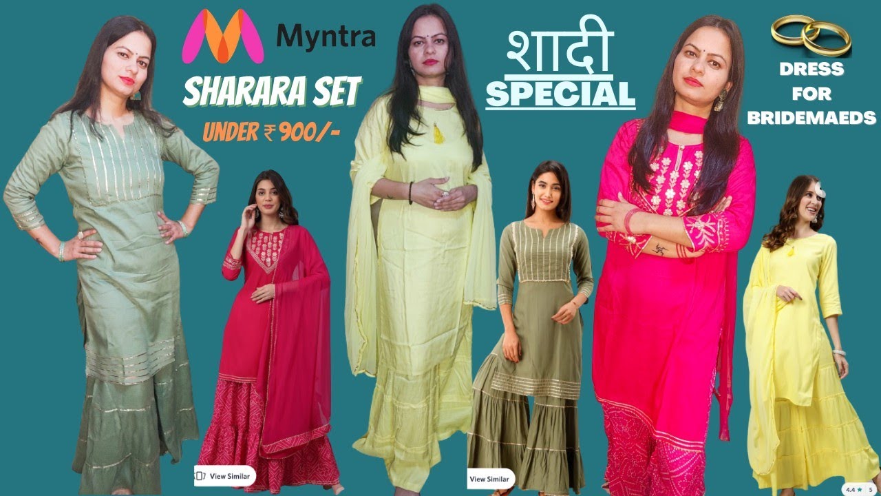 Myntra Haul | Myntra haul for Bridesmaid | Myntra Shara set haul under ...