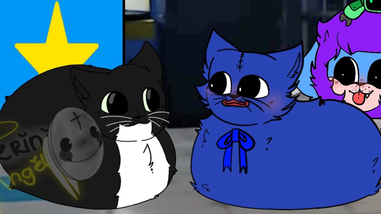 Cat Huggy vs Maxwell Cat Dance Battle// Maxwell Cat meet Cat Huggy #2 ...