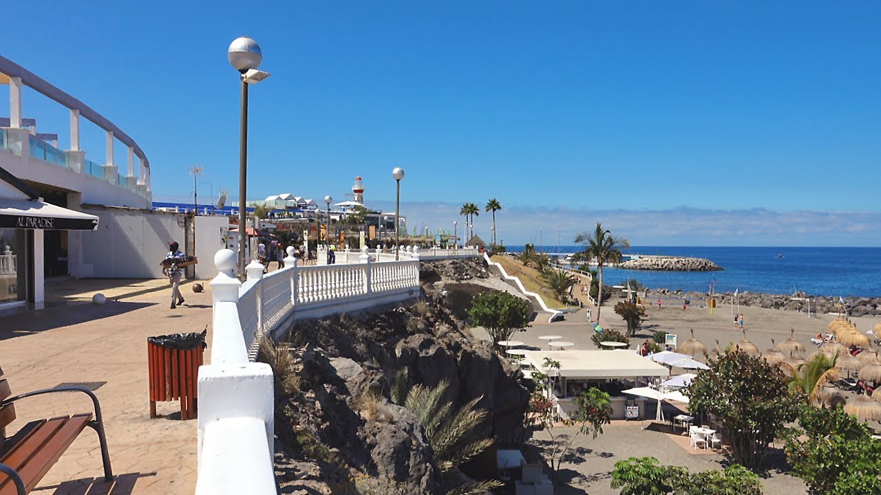 Promenade & Strand Playa Torviscas & Fanabe Juni-Juli 2018 Costa Adeje ...