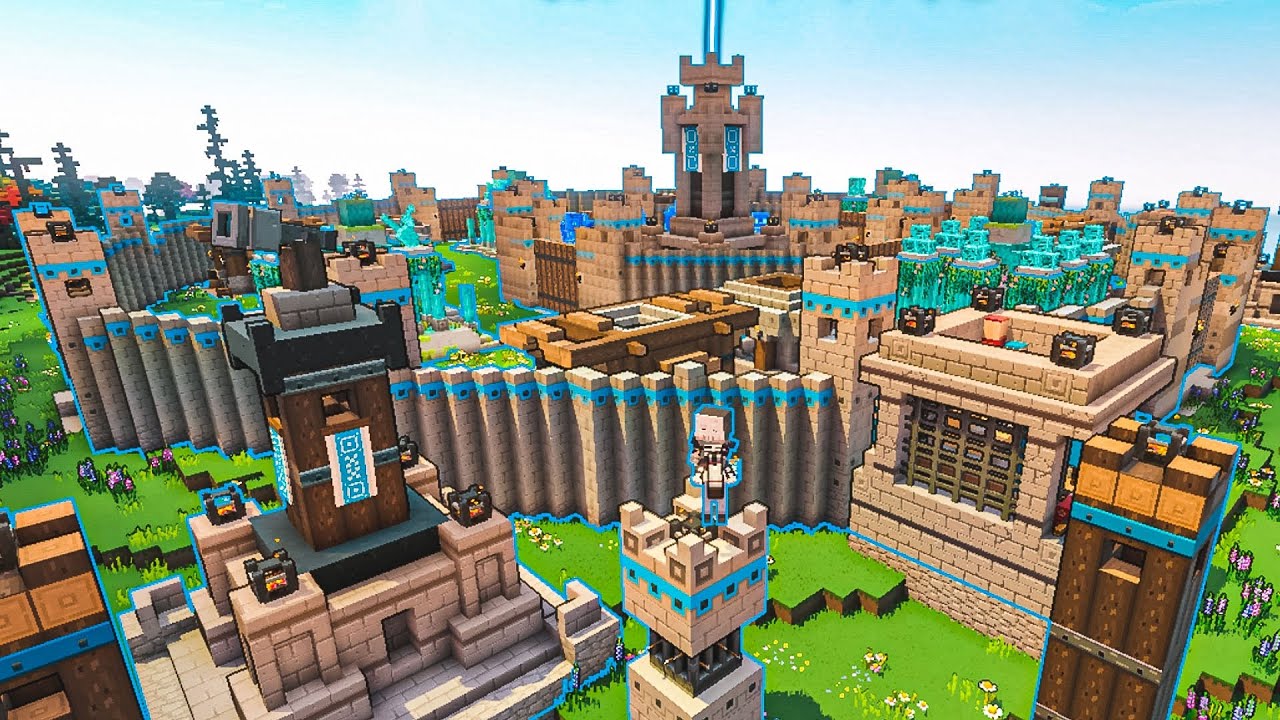 JE CONSTRUIS UNE FORTERESSE IMPRENABLE ! (Minecraft Legends) - YouTube