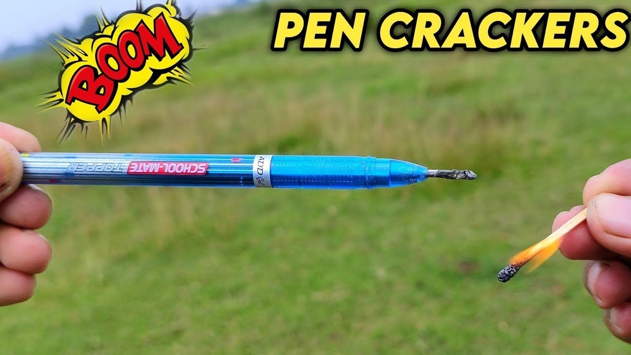 Diwali Pen Crackers|| How to make Diwali special crackers - YouTube