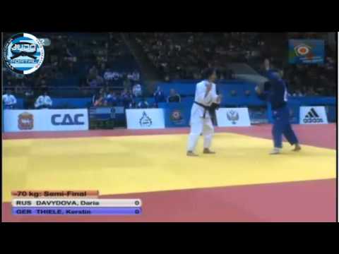 European Judo Championship Chelyabinsk 2012 Semifinal -70kg DAVYDOVA (RUS)-THIELE (GER)