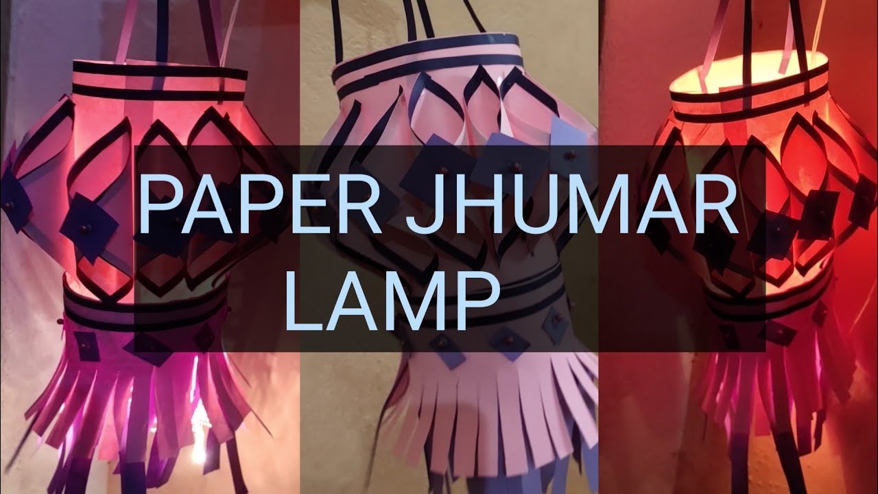 paper jhumar|DIY|diwali decor| paper lalten||night lamp - YouTube