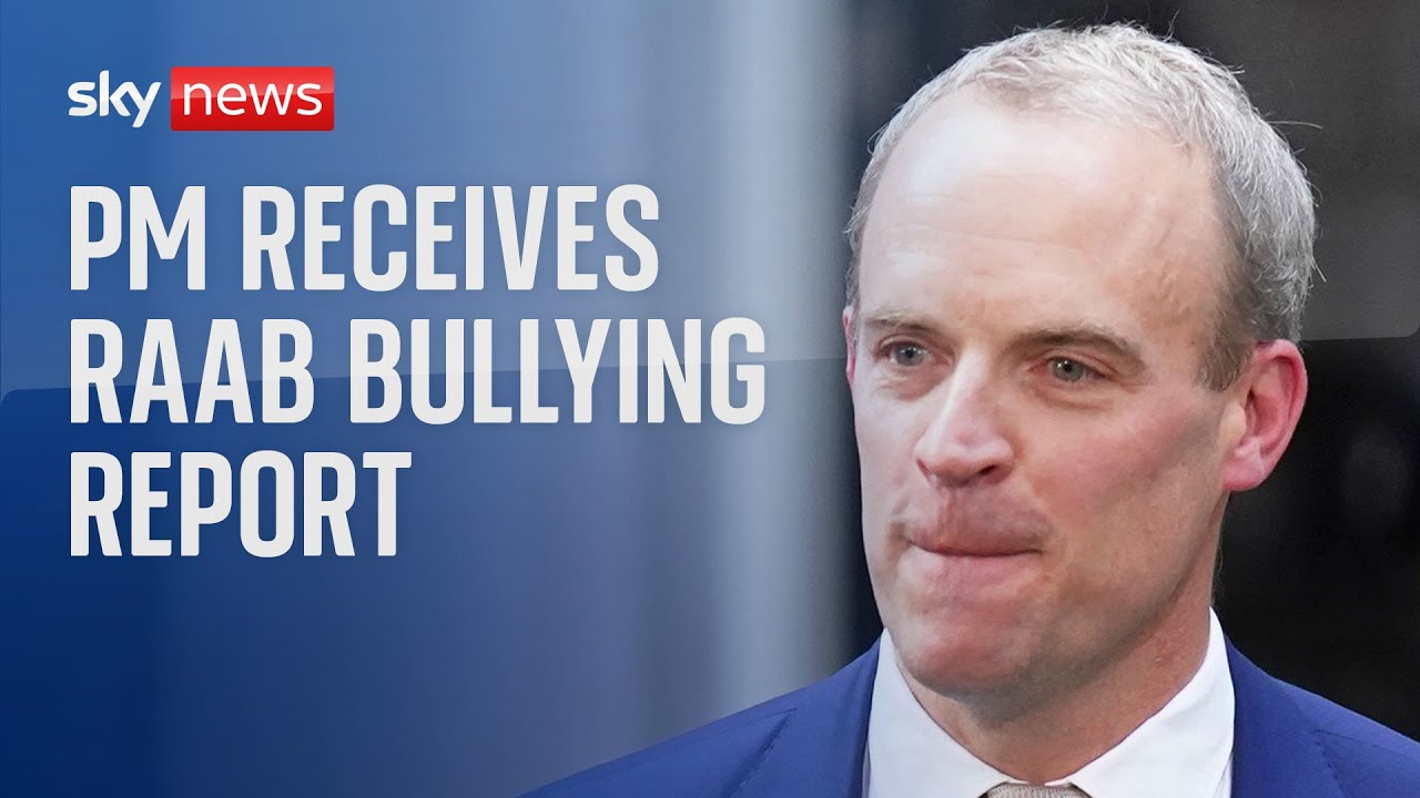Dominic Raab bullying report handed to Number 10 - YouTube