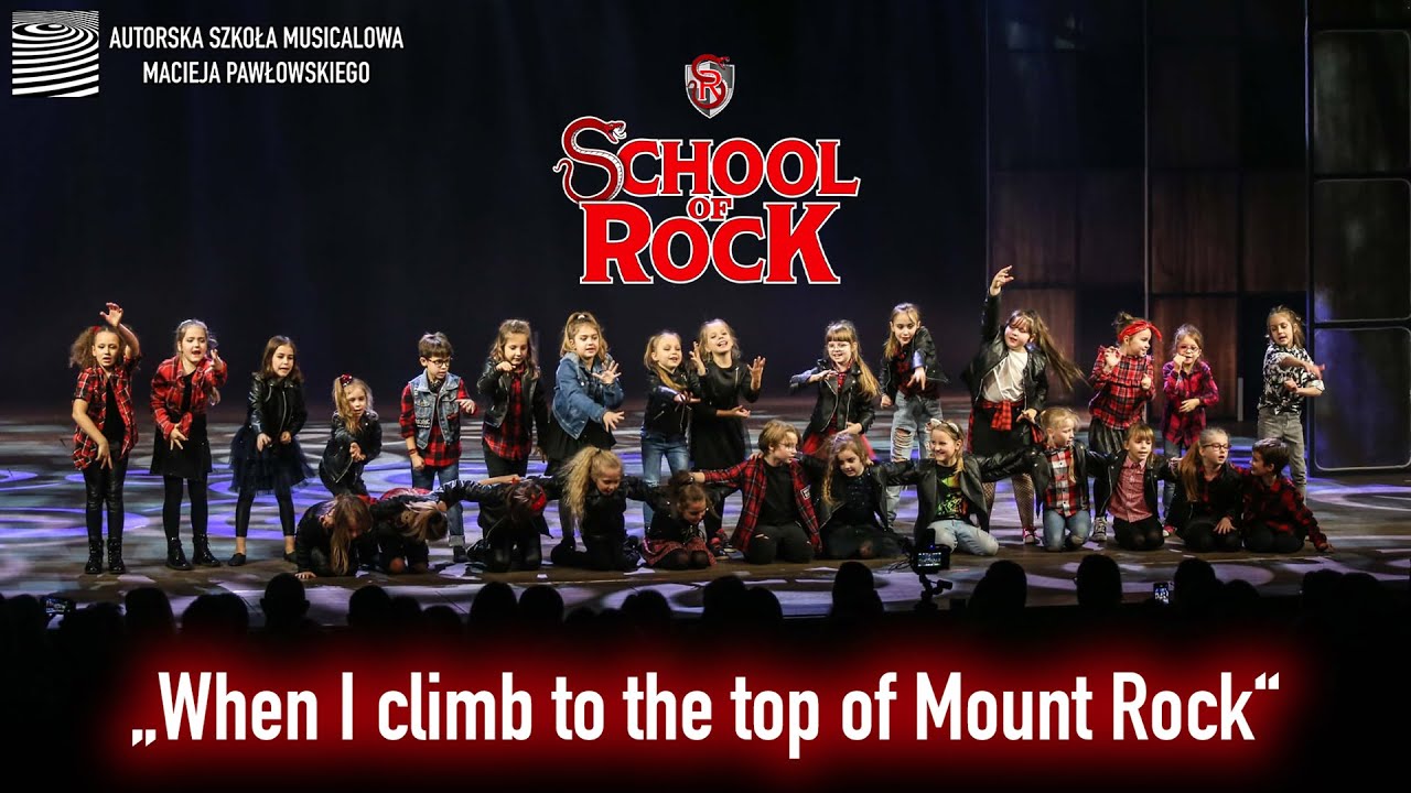 ASM - „When I climb to the top of Mount Rock” z musicalu SCHOOL OF ROCK ...