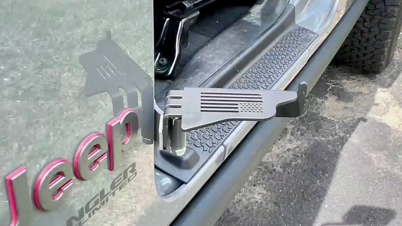 Inexpensive foot pegs for your Jeep Wrangler that look and work great ...