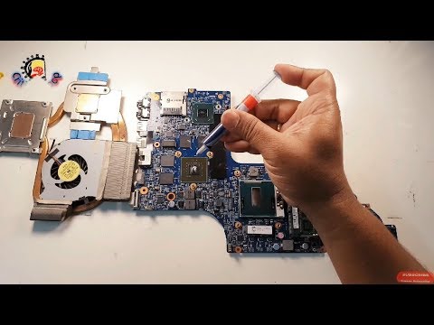 Replace thermal paste on GPU, CPU and to Clean Laptop Fan hp dv6 do it yourself DIY - YouTube