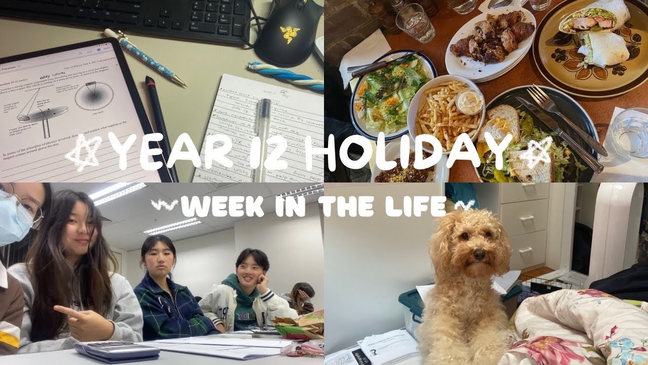 year 12 holidays week in the life: study, food, friends - YouTube