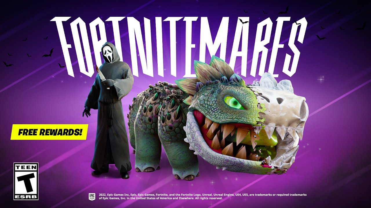 *NEW* FORTNITEMARES UPDATE! (Halloween Skins, Free Rewards, Map Changes ...
