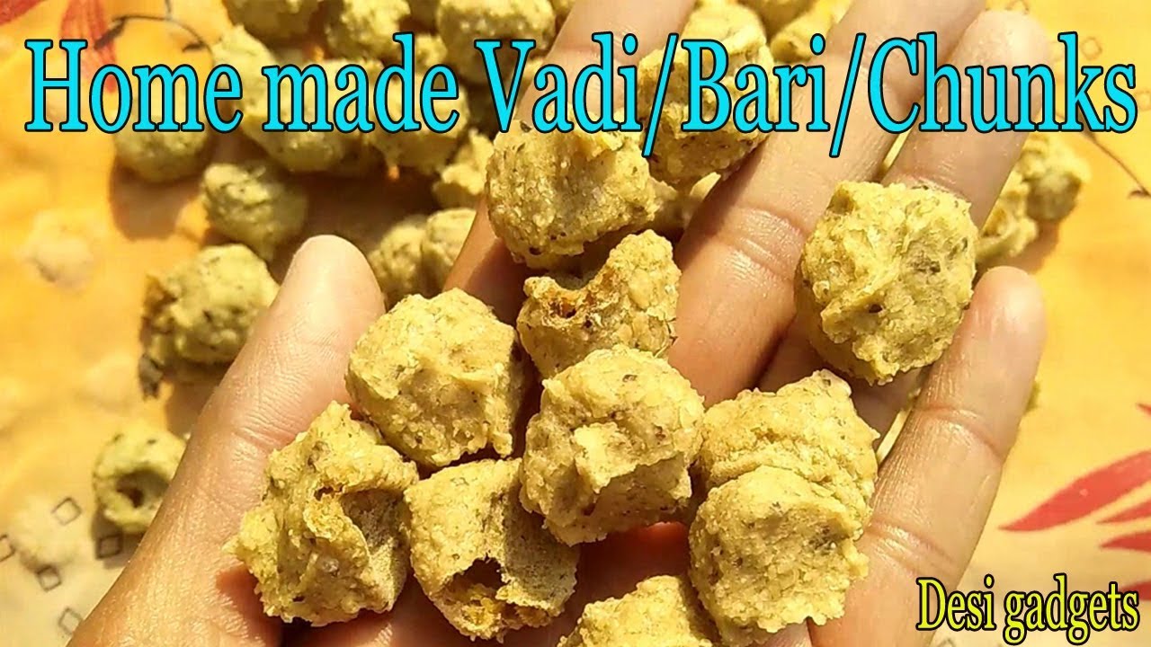 How to make Urad Bari/Vadi/Chunks at home. - YouTube