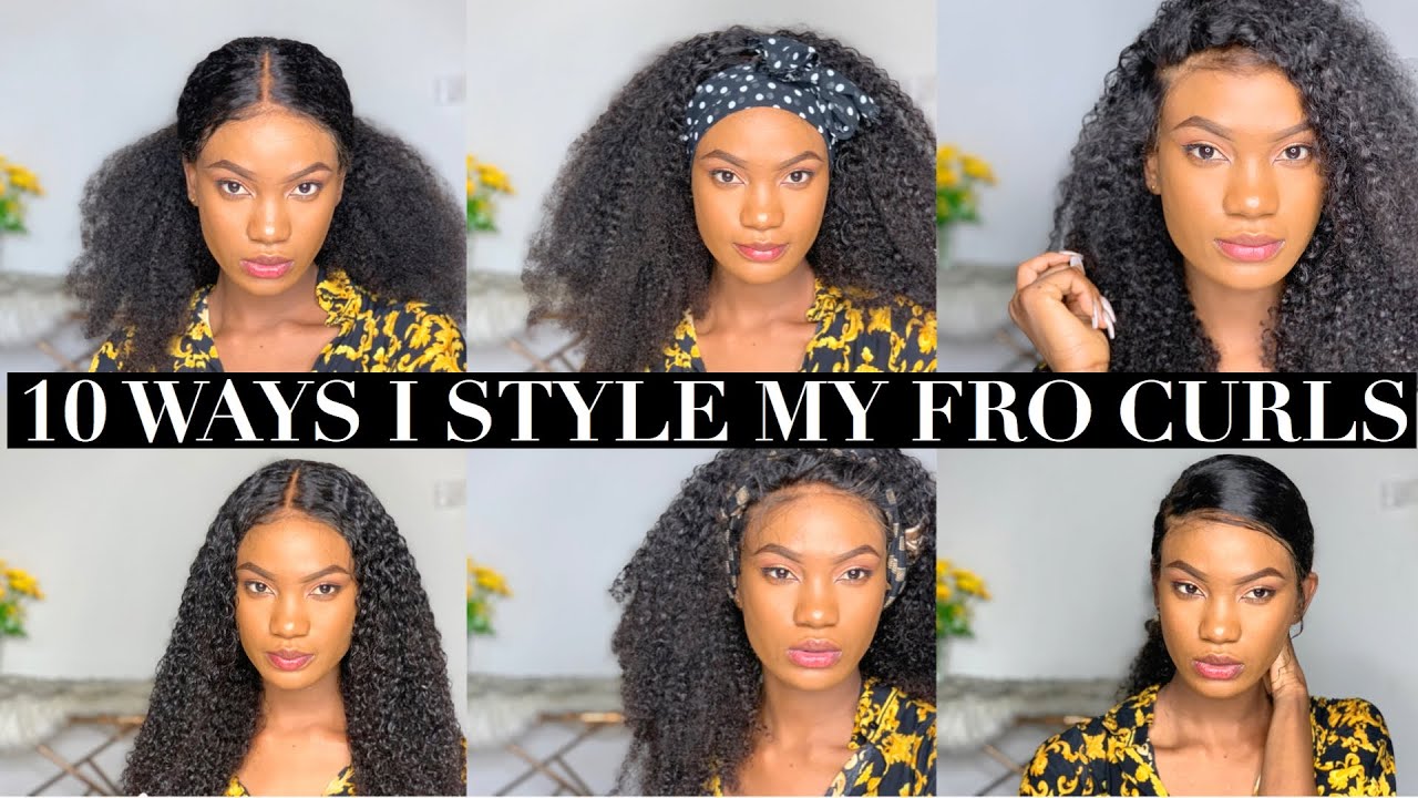 10 Easy Ways To Style A Curly Wig 10 Easy Hairstyles For Fro Curls