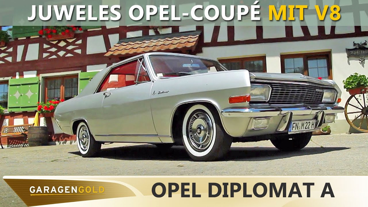 Opel Diplomat A V8 Coupé: Juwele Rarität mit V8 im Bug - das Königs ...