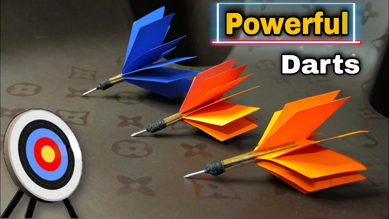 पेपर से Powerful Darts बनाओ | How To Make Paper Darts | - YouTube