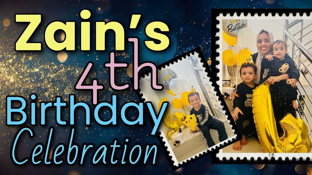 Zain 4th birthday celebration | Birthday cake | മലയാളം | Our baby boy ...