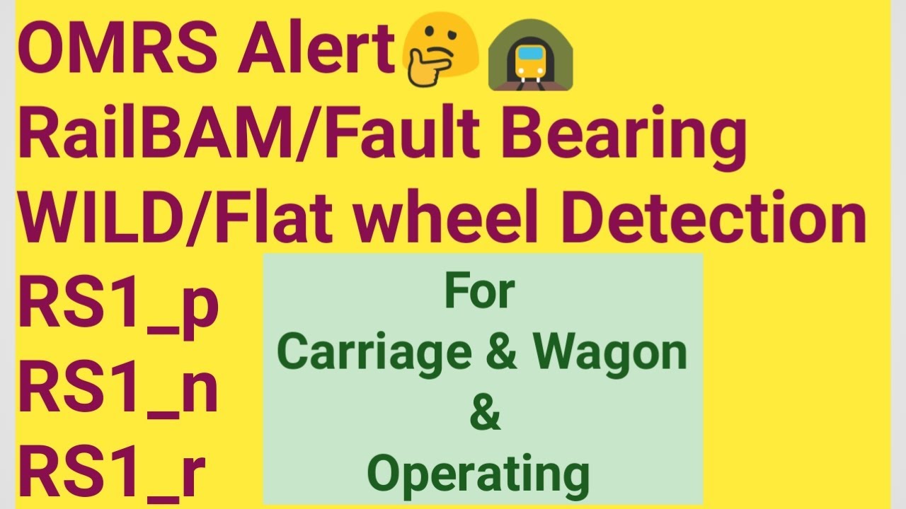 Railway Bearing and Wheel Flat alerts#OMRS#RailBAM#WILD - YouTube