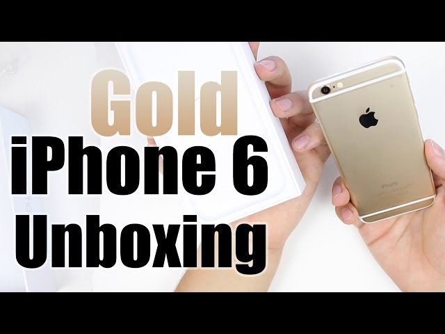 Iphone 6 Gold Color Box