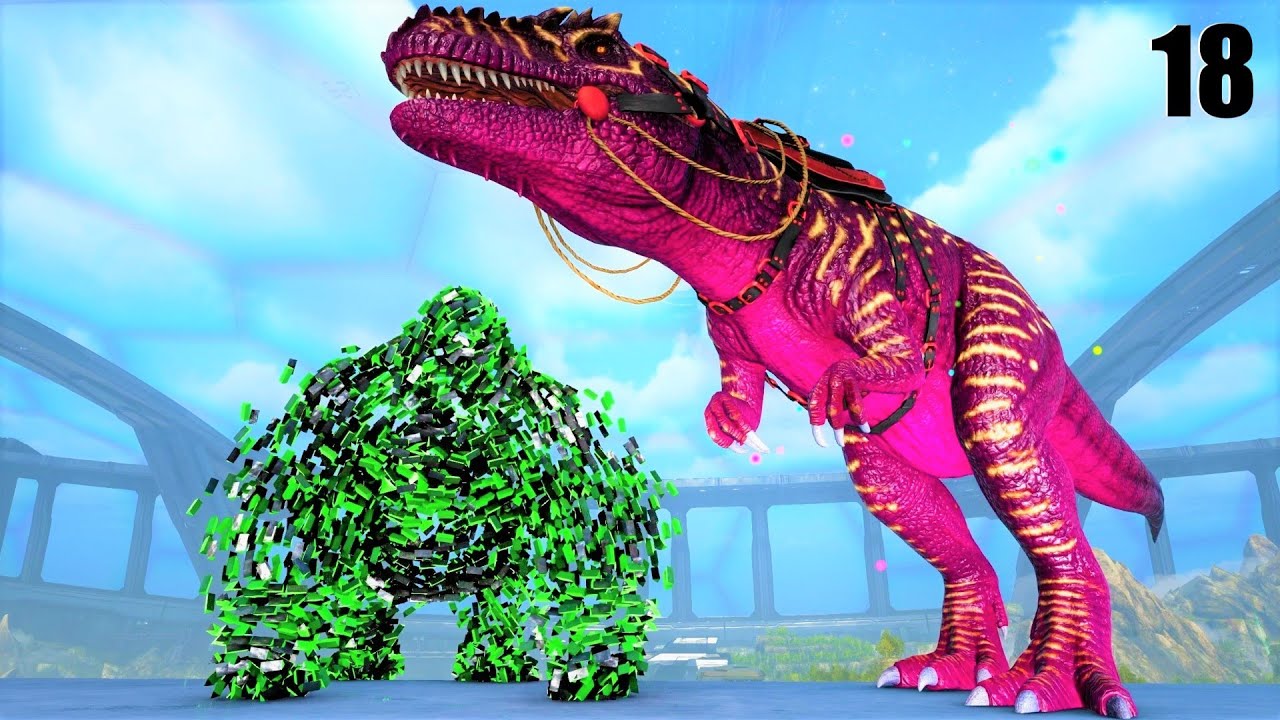 TAMING SHINY R-GIGA & UNKNOWN POWER GORILLA MEGAPITHECUS! | ARK GENESIS ...