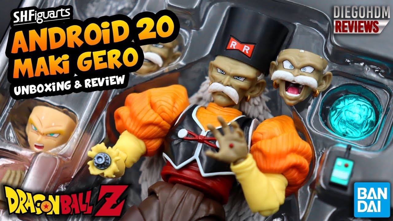 ANDROIDE 20 Maki Gero DBZ SH Figuarts Bandai Unboxing e Review BR - YouTube