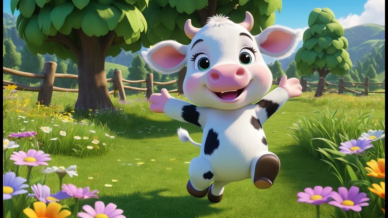 Baby Moo Moo Dancing | Fun Cow Dance Song for Kids | Silly Moo Moo ...