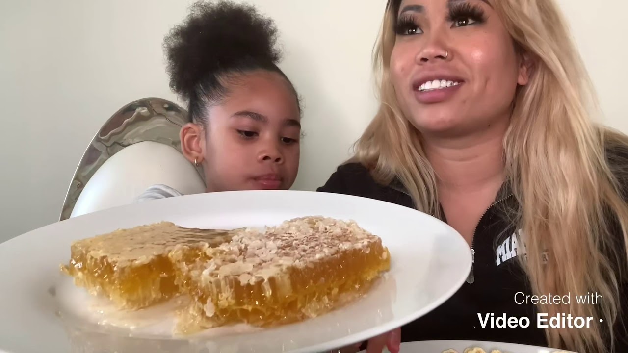 Whole Honey comb mukbang review - YouTube