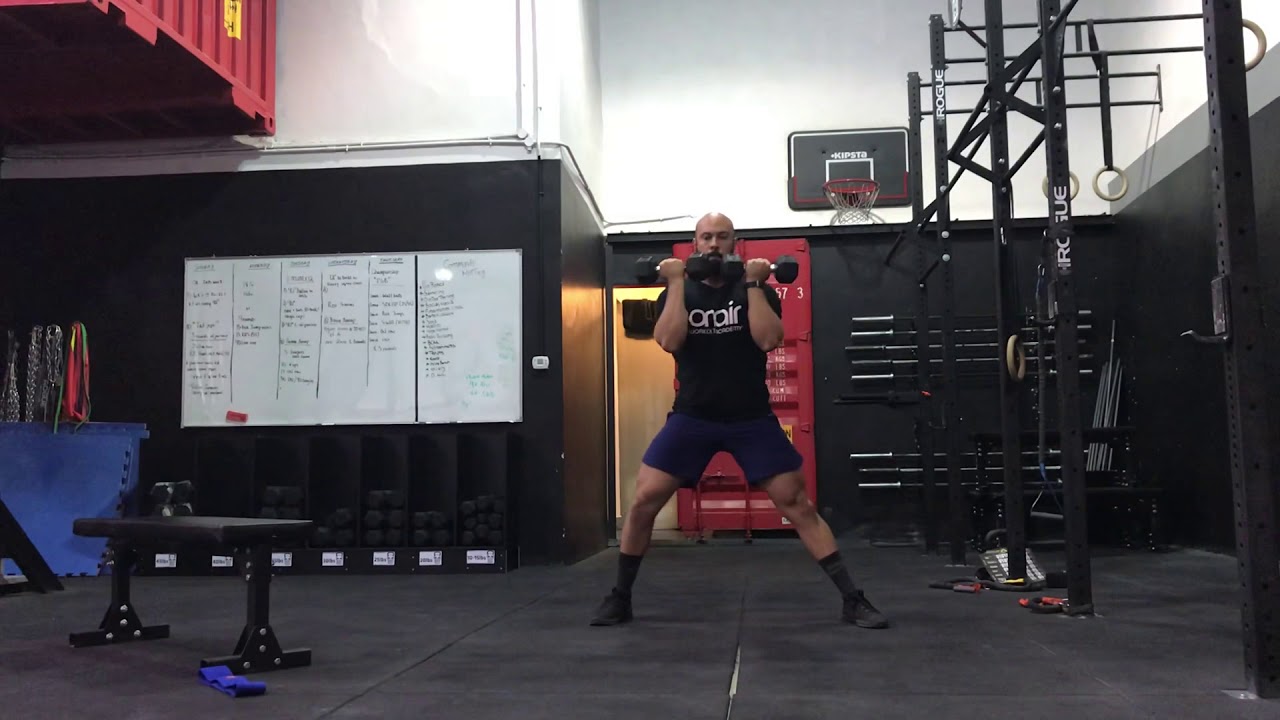 Functional Strength - Double Dumbbell Reverse Rack Cossak Squat - ON ...