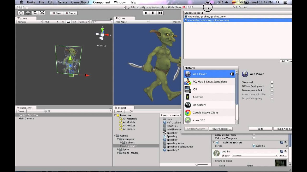 Builds 01: Generando un build para Web Player en Unity 3D - YouTube