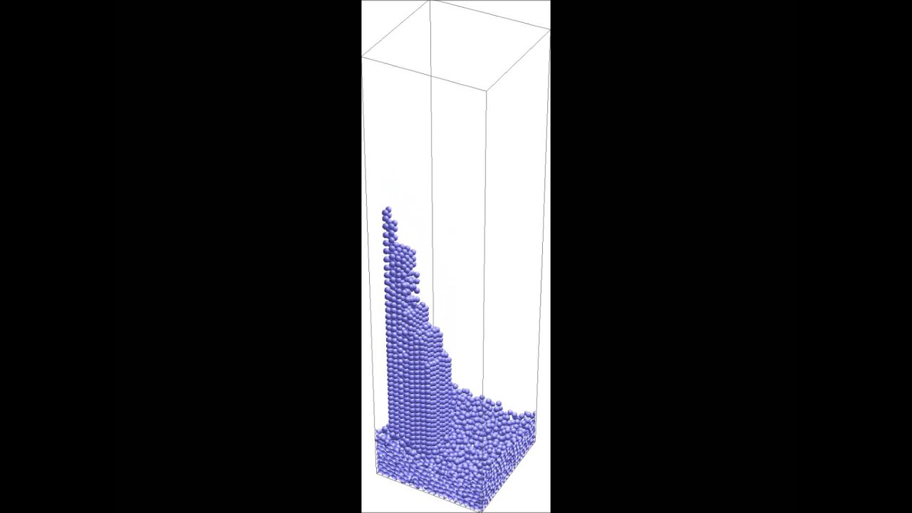 Discrete Element Method Demo. - YouTube