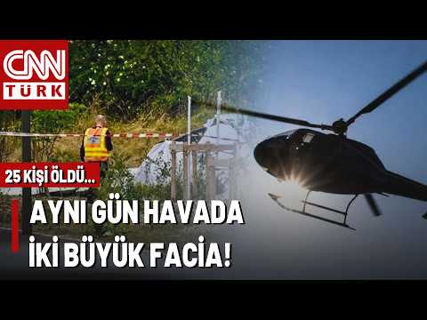 Peş Peşe Kazalar 25 Can Aldı! Fransa'da Uçak, Suudi Arabistan'da Helikopter Düştü