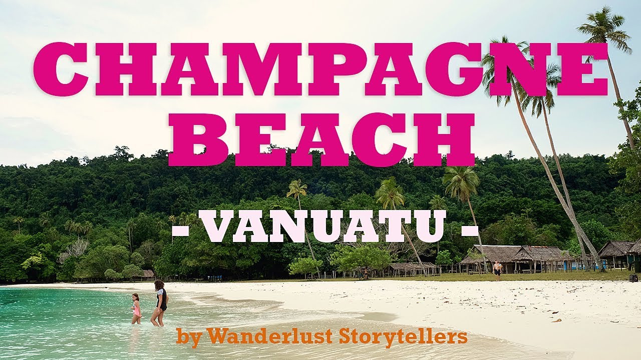 Beautiful Champagne Beach, Vanuatu on Espiritu Santo Island! - YouTube