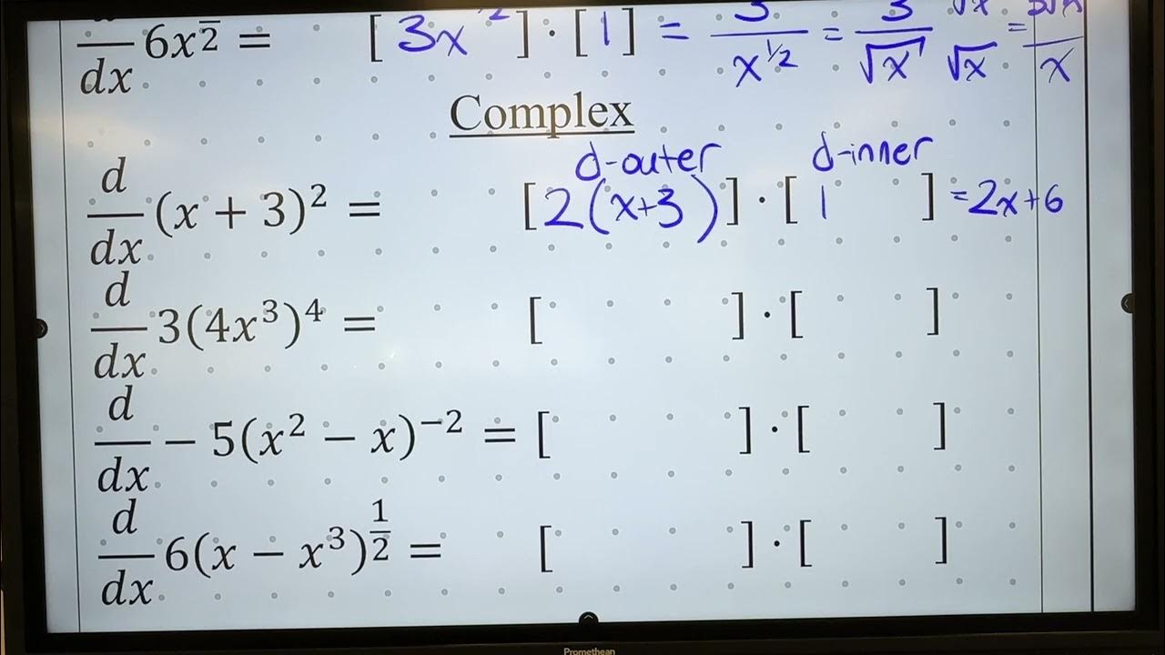 AP Calculus AB Lesson 2-4 Advanced Power Chain Rule - YouTube