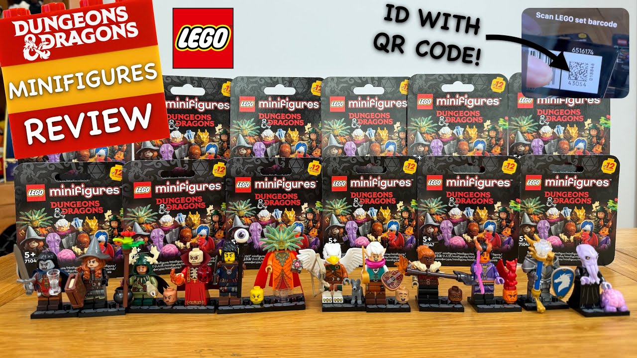 LEGO Dungeons & Dragons Minifigures - Review and Identifying Using QR ...