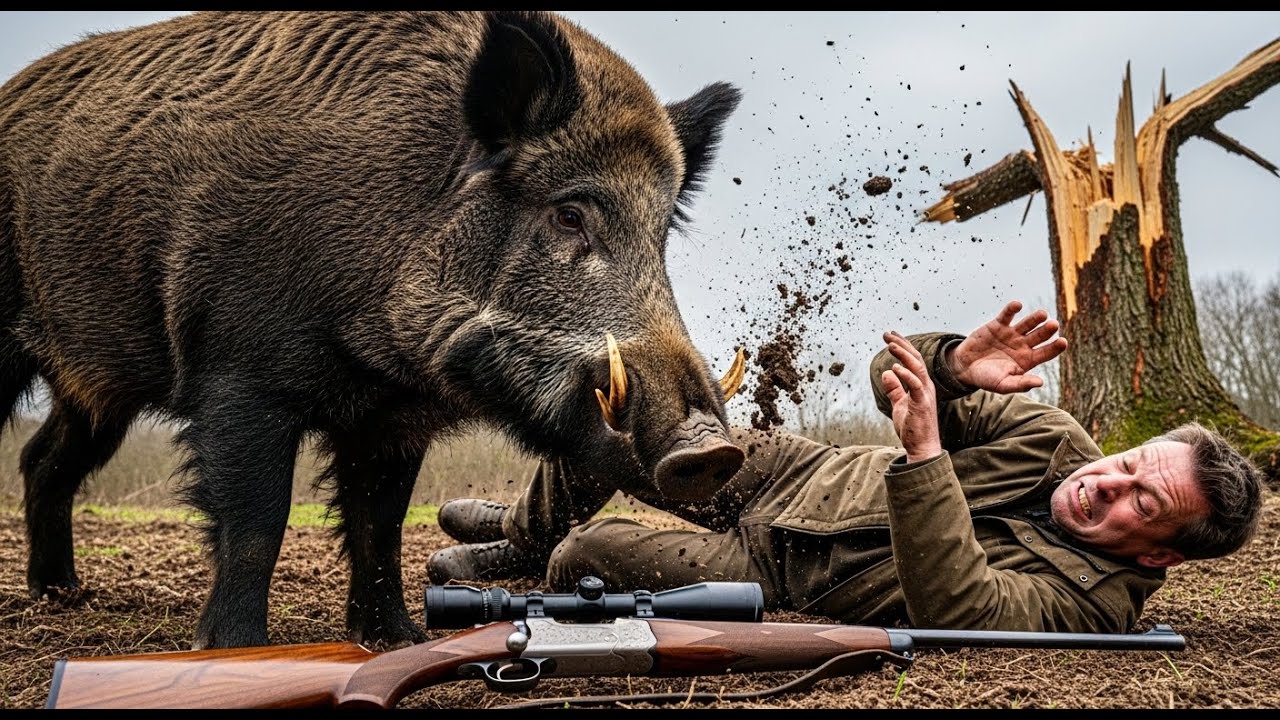 Too Dangerous! Hunter Loses His Grip on His Rifle - A No-Weapon ...