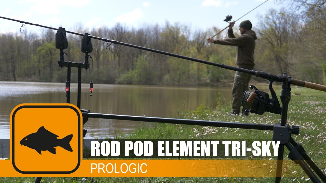 Rod-pod carpe Element Twin Sky 2 cannes de Prologic - YouTube