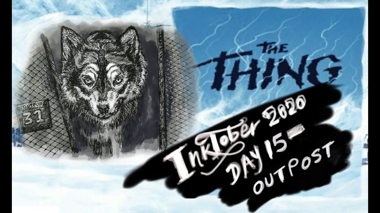 Inktober Day 15 Outpost ink drawing - YouTube