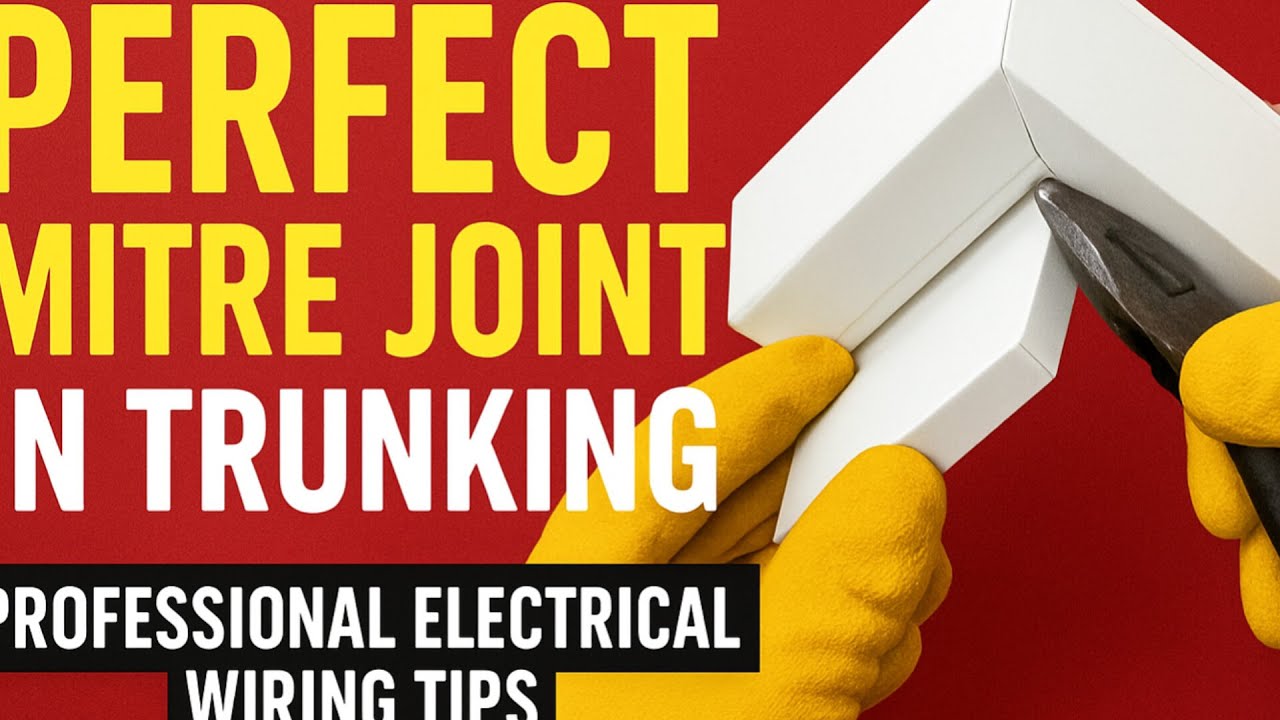 Perfect Mitre Joint in Trunking | Electrical Wiring Tips - YouTube