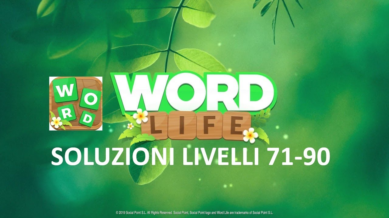 Soluzioni Word Life - Livelli 71-90 - Crossword Puzzle - Gioco di ...