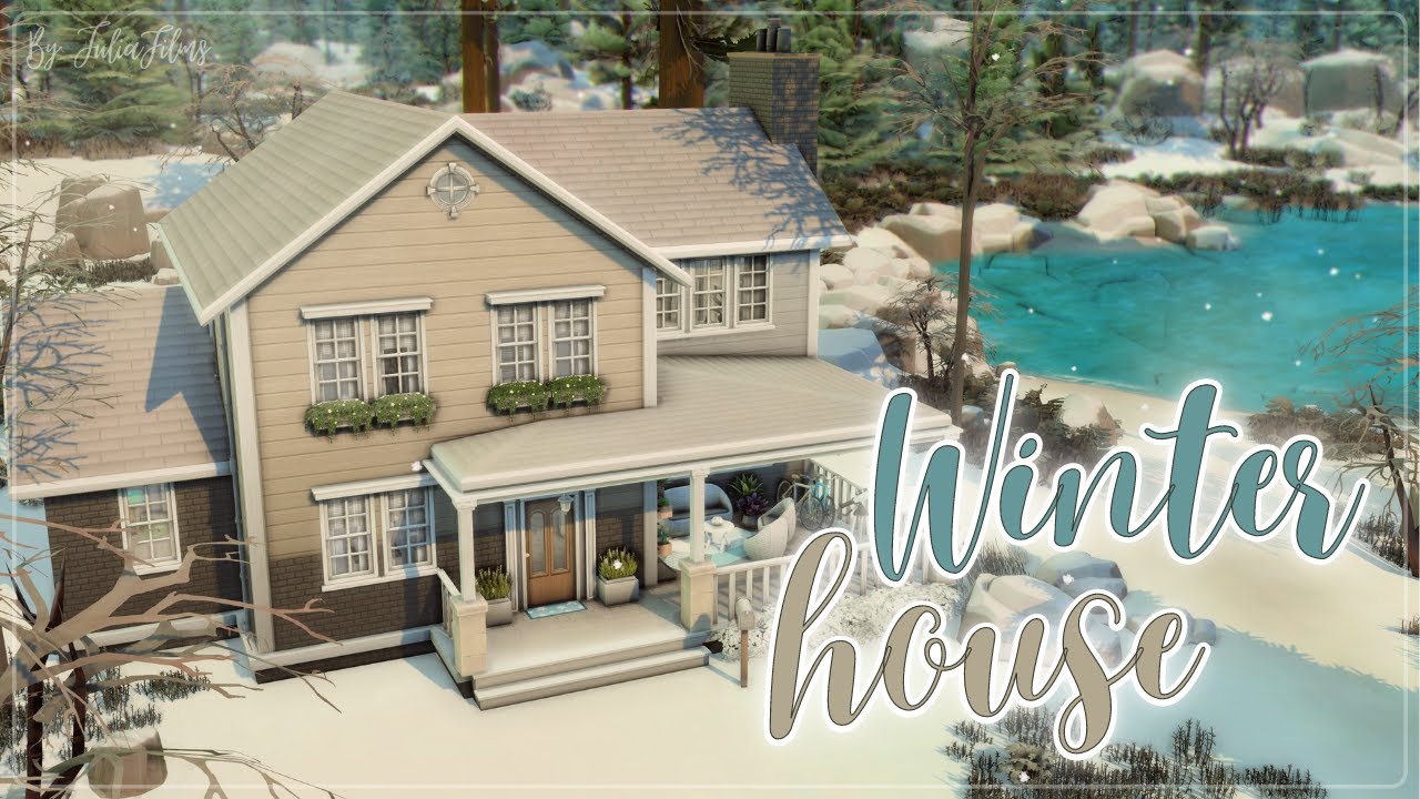 Зимний Дом │Строительство│Winter House│SpeedBuild│NO CC [The Sims 4 ...