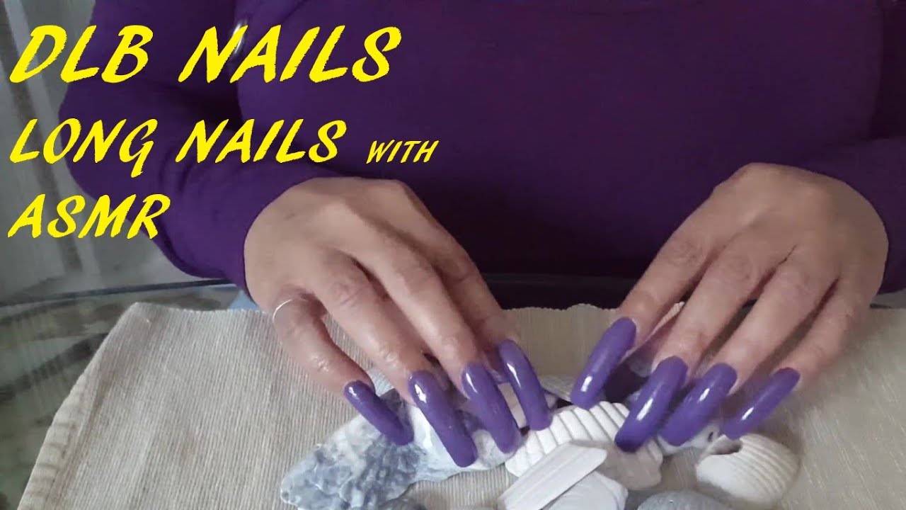 DLB Nails - LONG NAILS - ASMR - Scratching and Tapping Seashells, Foam ...