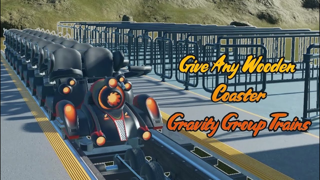 How to Give Any Wooden Coaster Gravity Group Trains - Planet Coaster - YouTube