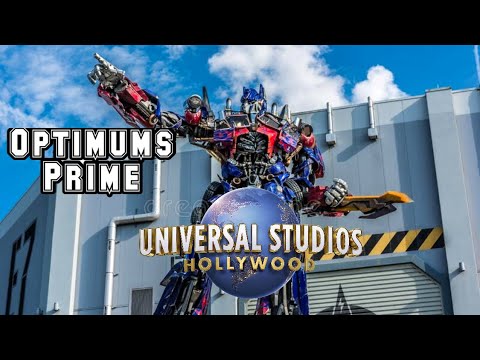 Transformers optimus prime Studios universal Hollywood - YouTube